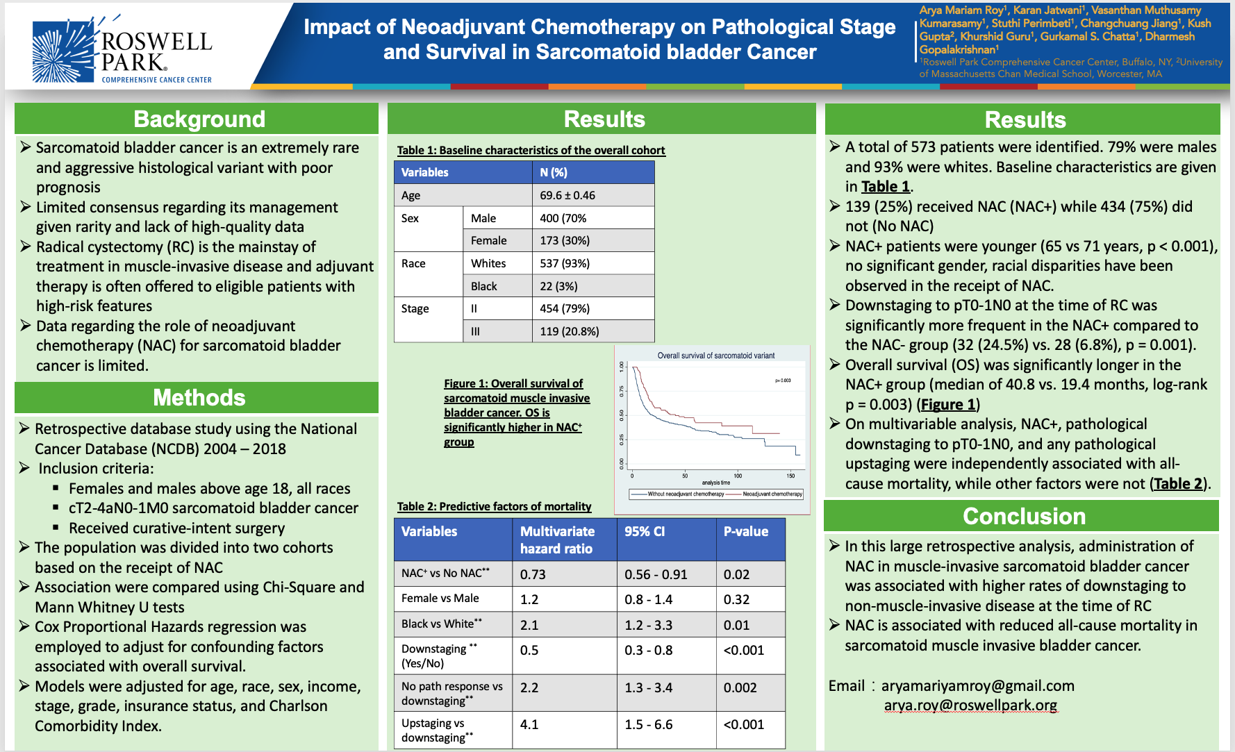 The Role of Neoadjuvant Chemotherapy on Pathological Stage and Survival ...