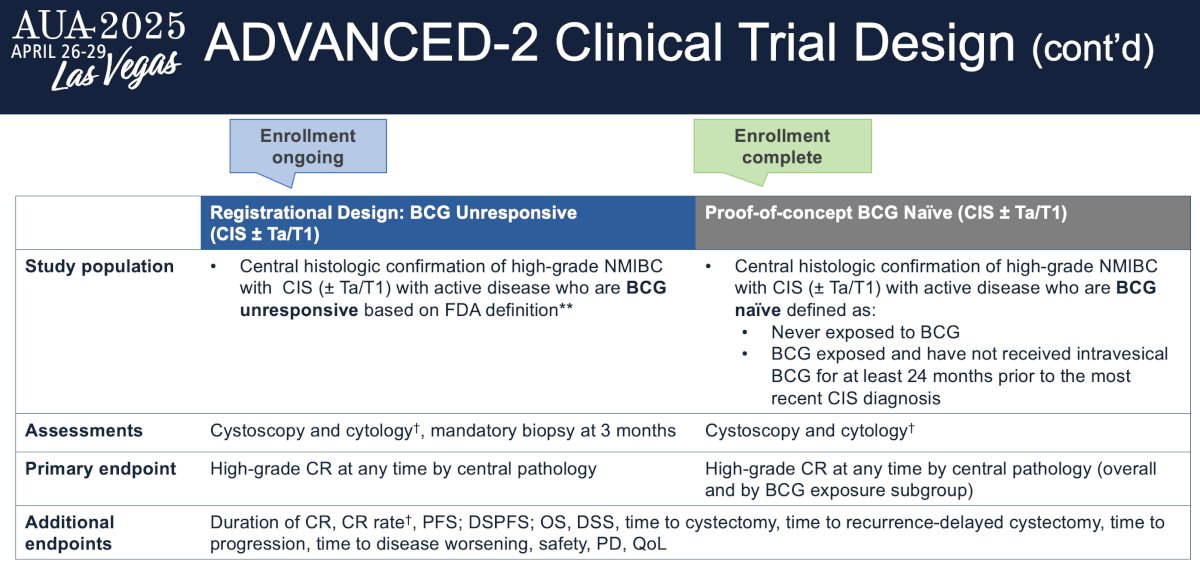 AUA 2025: Advanced-2: A Phase 2 Open-Label Study to Evaluate the Safety ...