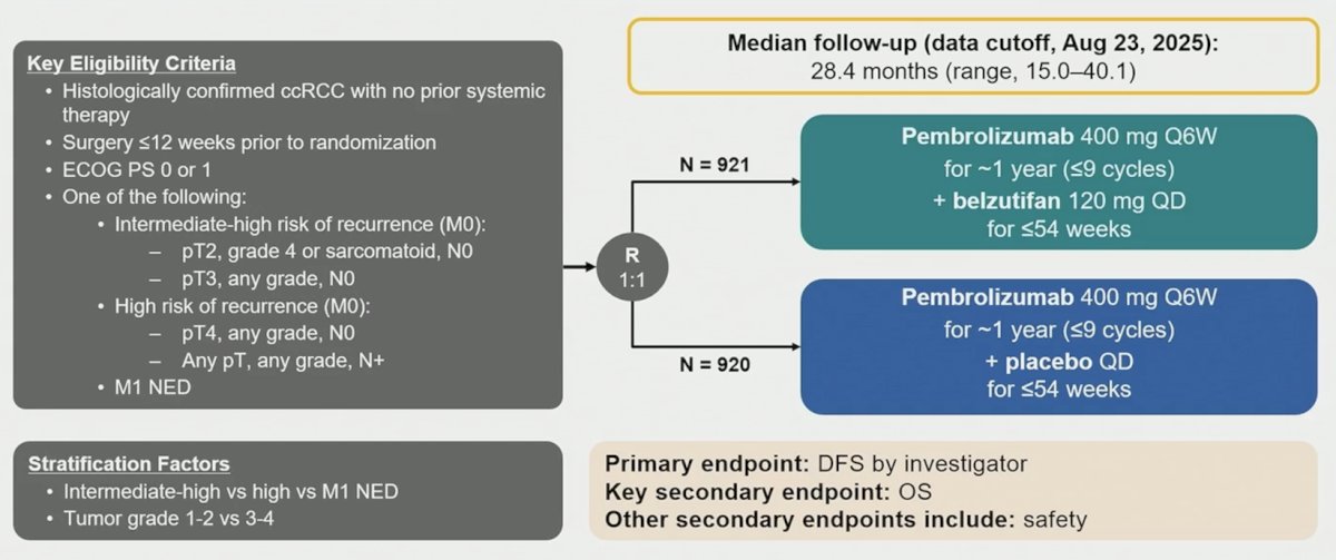 ASCO GU 2026: Adjuvant Pembrolizumab + Belzutifan versus Pembrolizumab ...